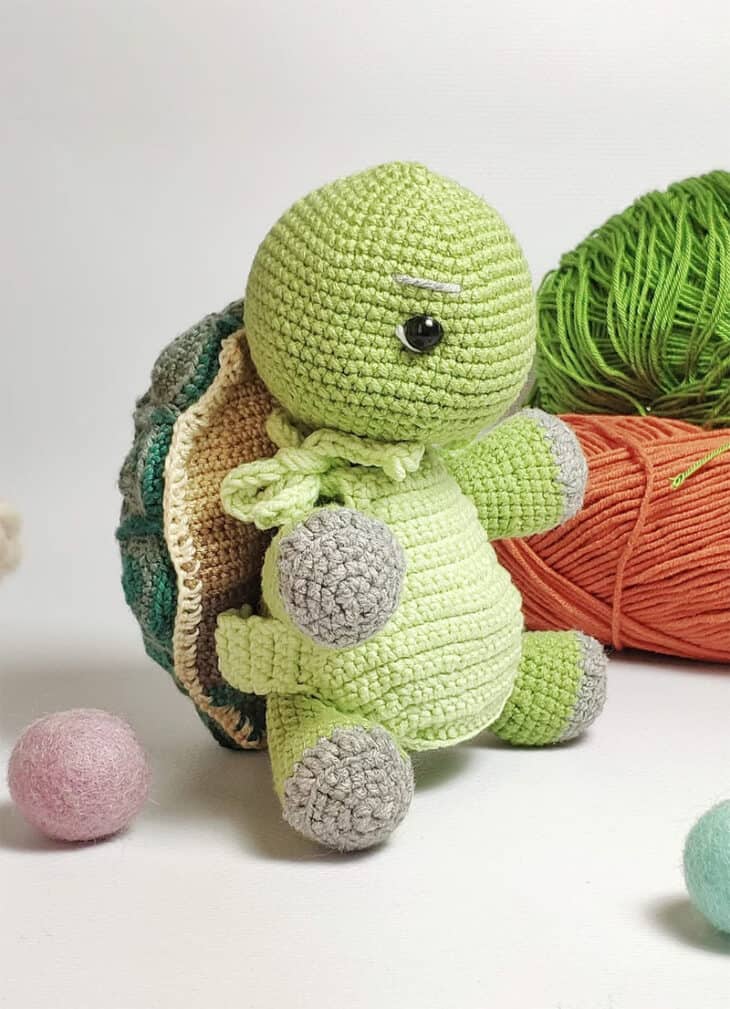 25 Cutest Crochet Turtle Patterns – Stuffed Toys to Make - A More ...