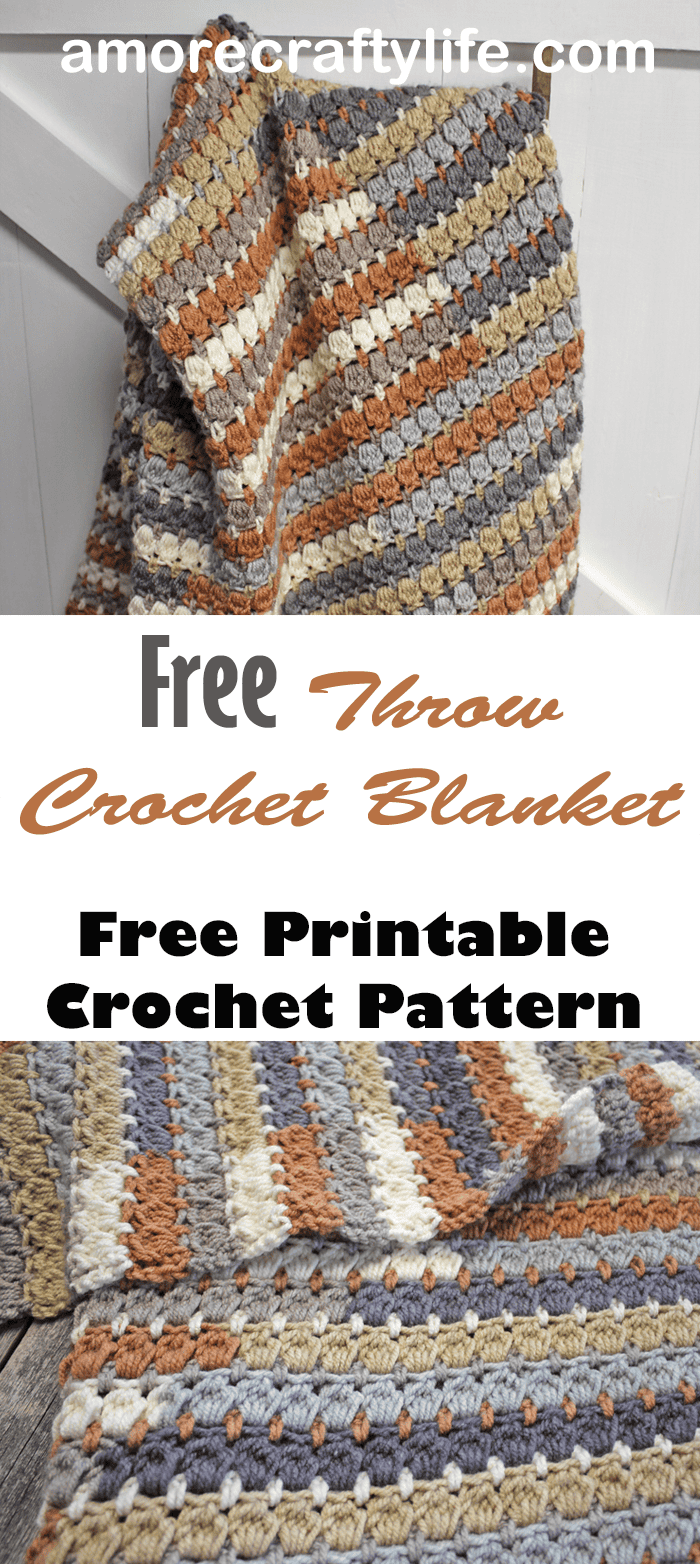 Swirl Cluster Throw Crocheting Blanket Pattern: Easy Free Pattern - A ...