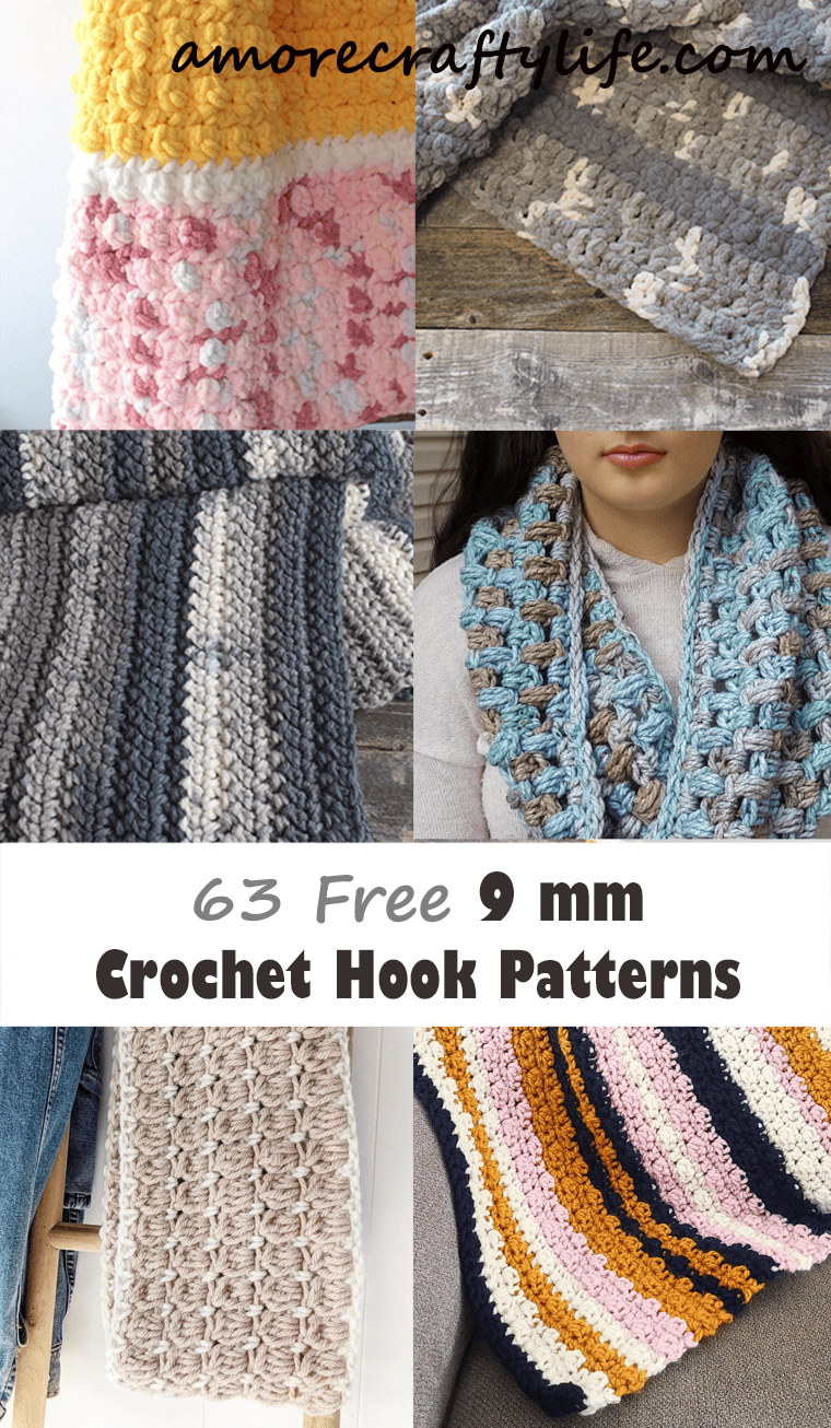 63 Free 9 mm Crochet Hook Patterns: Blankets and More - A More Crafty Life