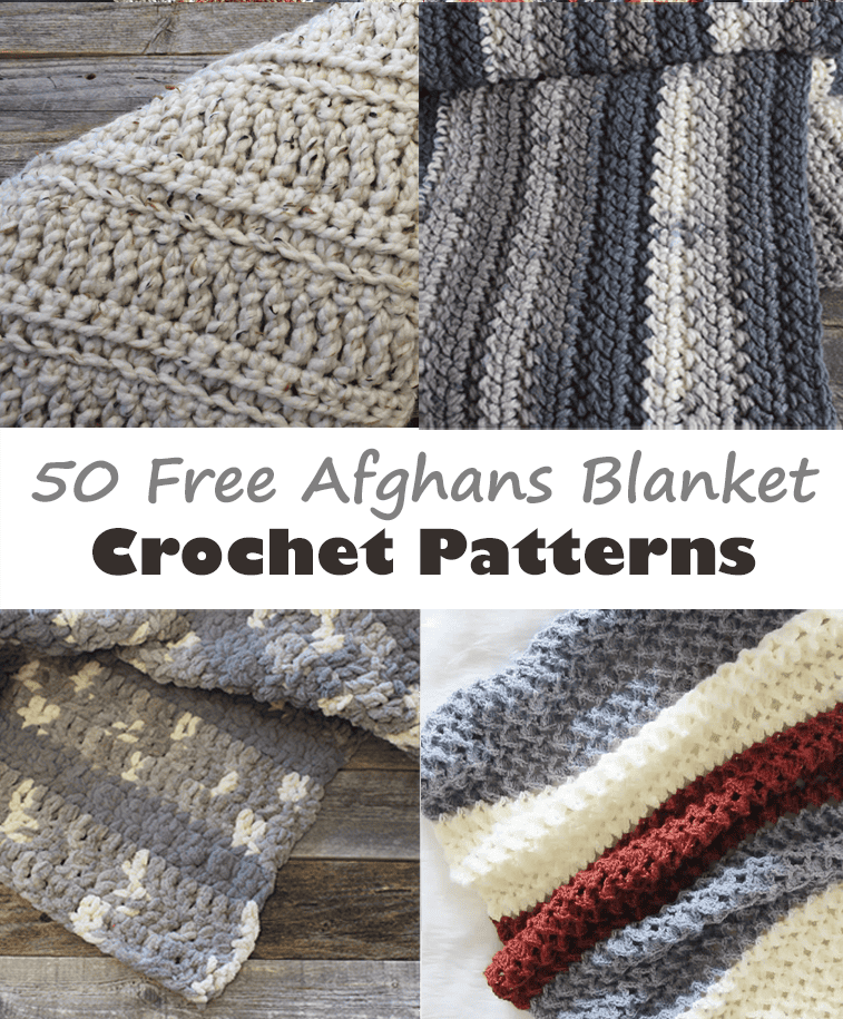 50 Free Crochet Patterns for Afghans: Easy Crochet Afghans Blankets - A ...