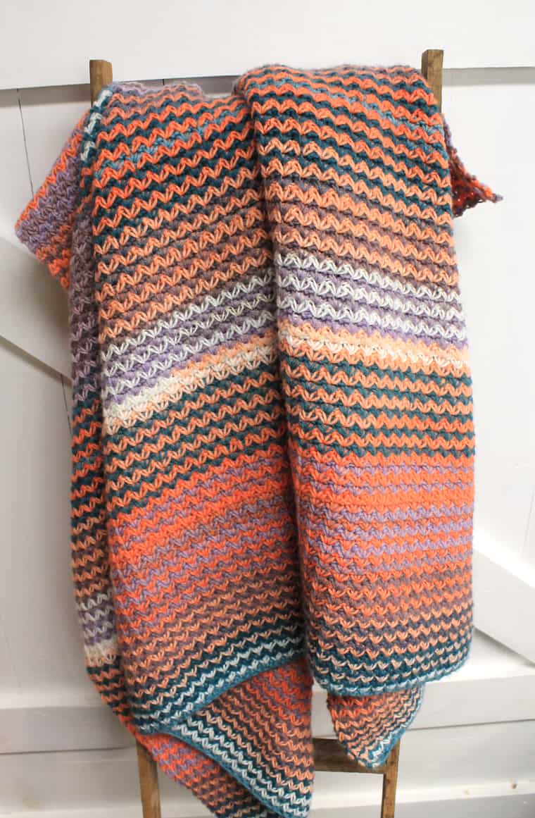 Easy Charlotte Colorful Crochet Blanket Pattern - Beautiful Chevron ...