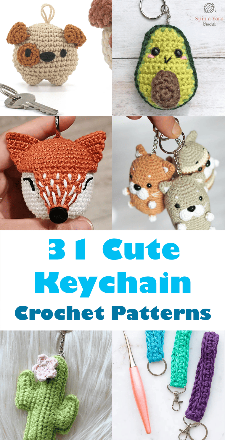 The Best 33 Quick & Easy Keychain Crochet Patterns - Cute Ideas - A ...