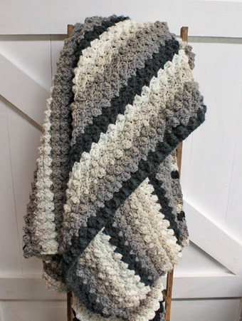 Easy Cookies and Cream Crochet Blanket Pattern to Make - A More Crafty Life