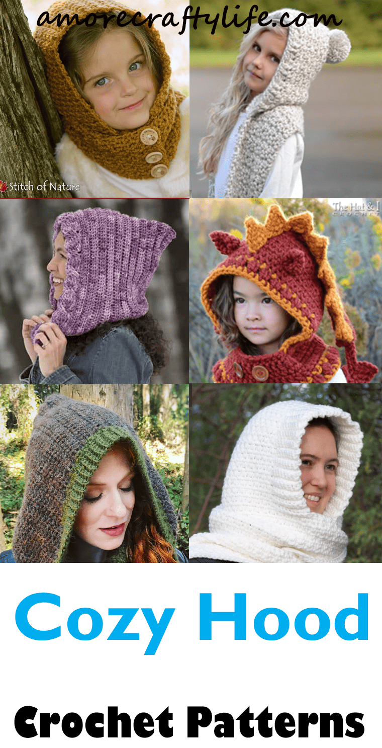 25 Crochet Hood Patterns: Easy and Cozy Projects - A More Crafty Life