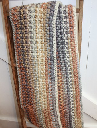 Free Pattern Crochet Scarf: Easy Variegated Stripe Scarf to Make - A ...
