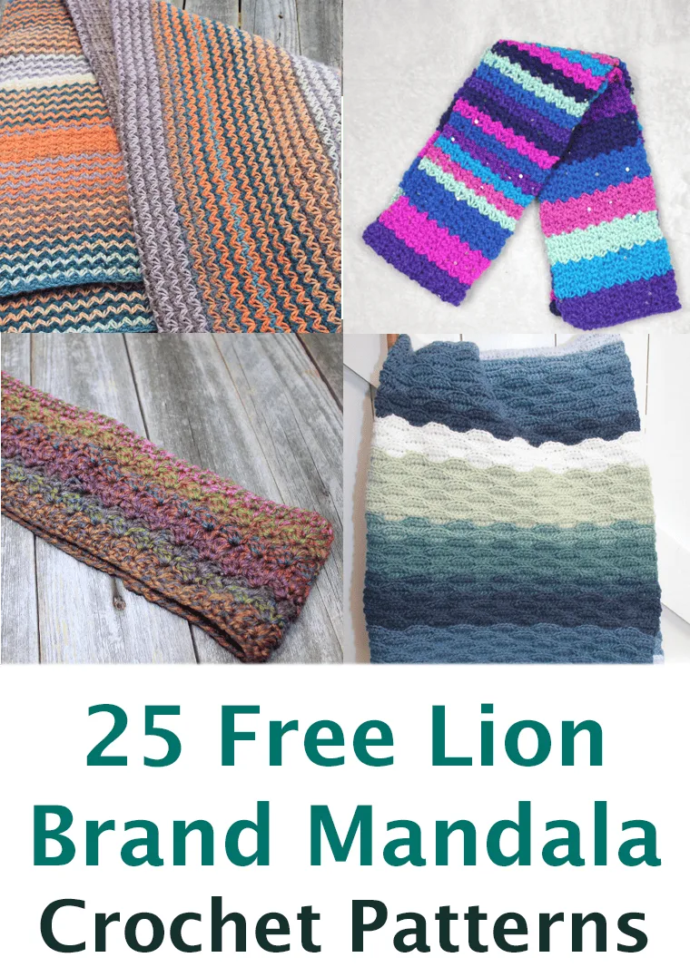 27 Free Lion Brand Mandala Crochet Patterns to Make - A More Crafty Life