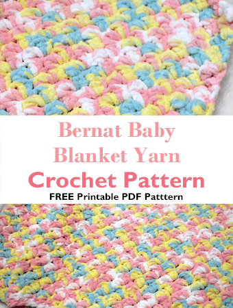 Easy Bernat Baby Blanket Yarn Crochet Pattern: Confetti Afghan - A More ...