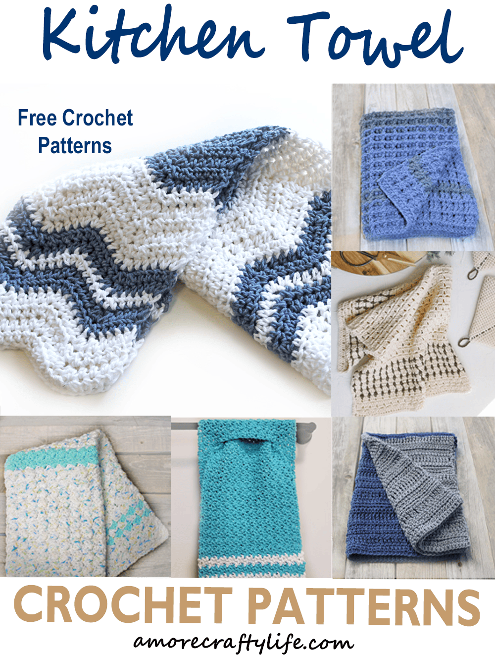 17 Free Crochet Patterns for Kitchen Towels to Make - A More Crafty Life