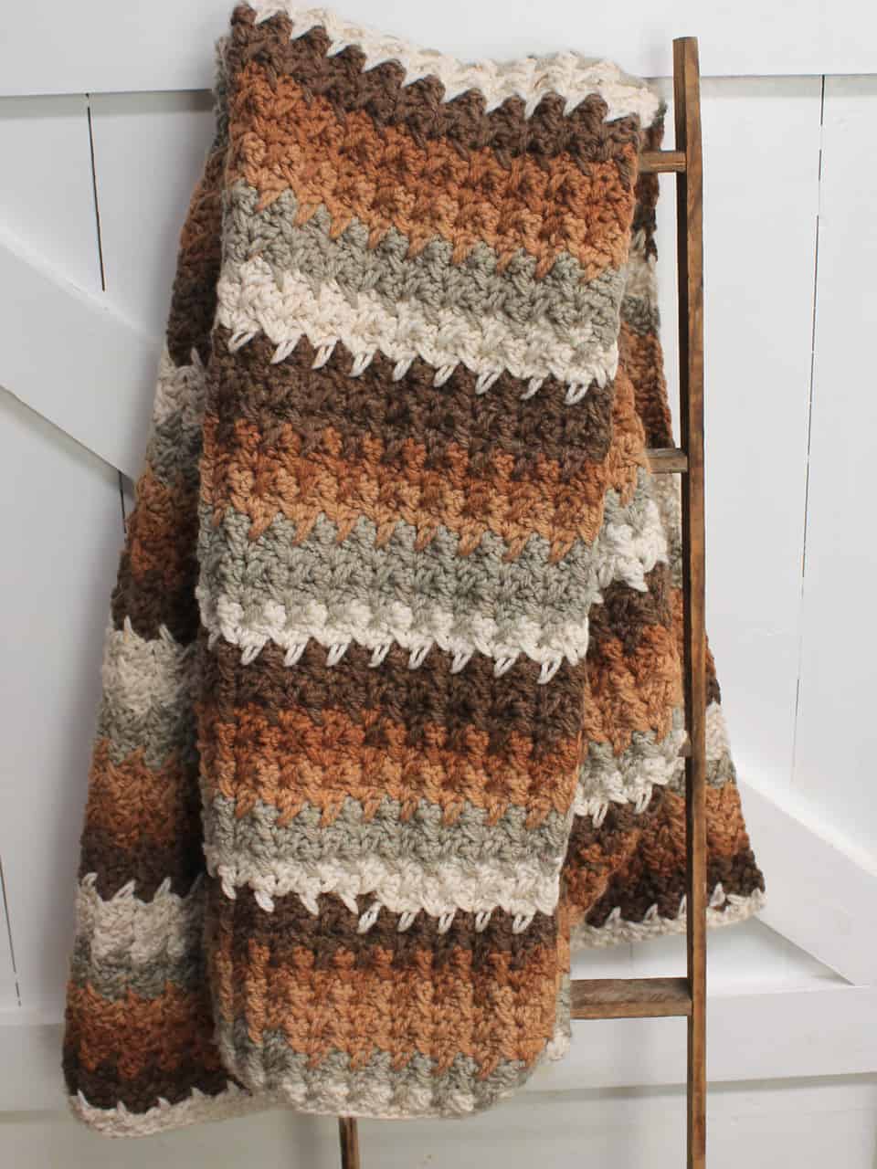 Bulky Yarn Blanket Crochet Pattern: Thick Coffee Shop Throw - A More ...