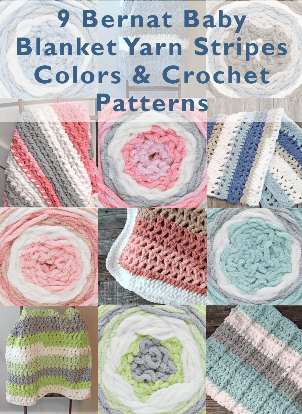 9 Bernat Blanket Yarn Stripes Colors: Free Baby Blanket Patterns - A ...
