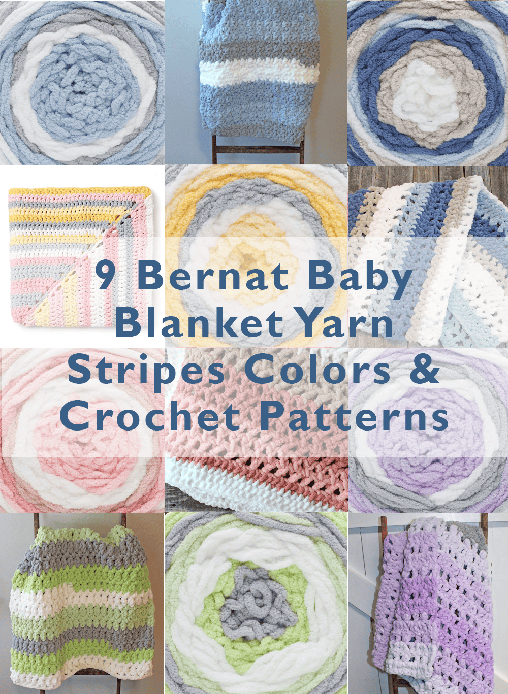 9 Bernat Blanket Yarn Stripes Colors: Free Baby Blanket Patterns - A ...